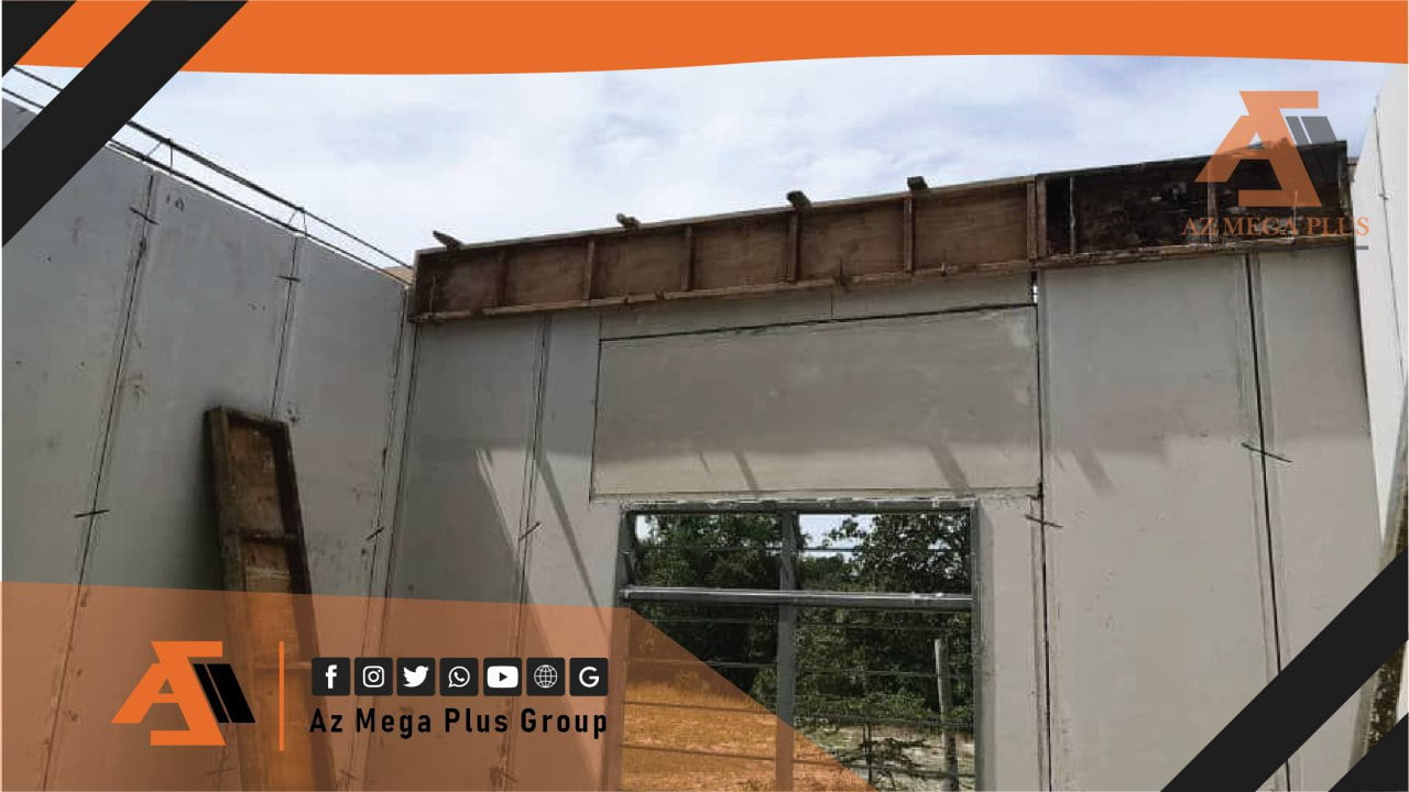 PEMASANGAN LIGHTWEIGHT PANEL IBS DI SITE PPRT - AZ MEGA PLUS GROUP